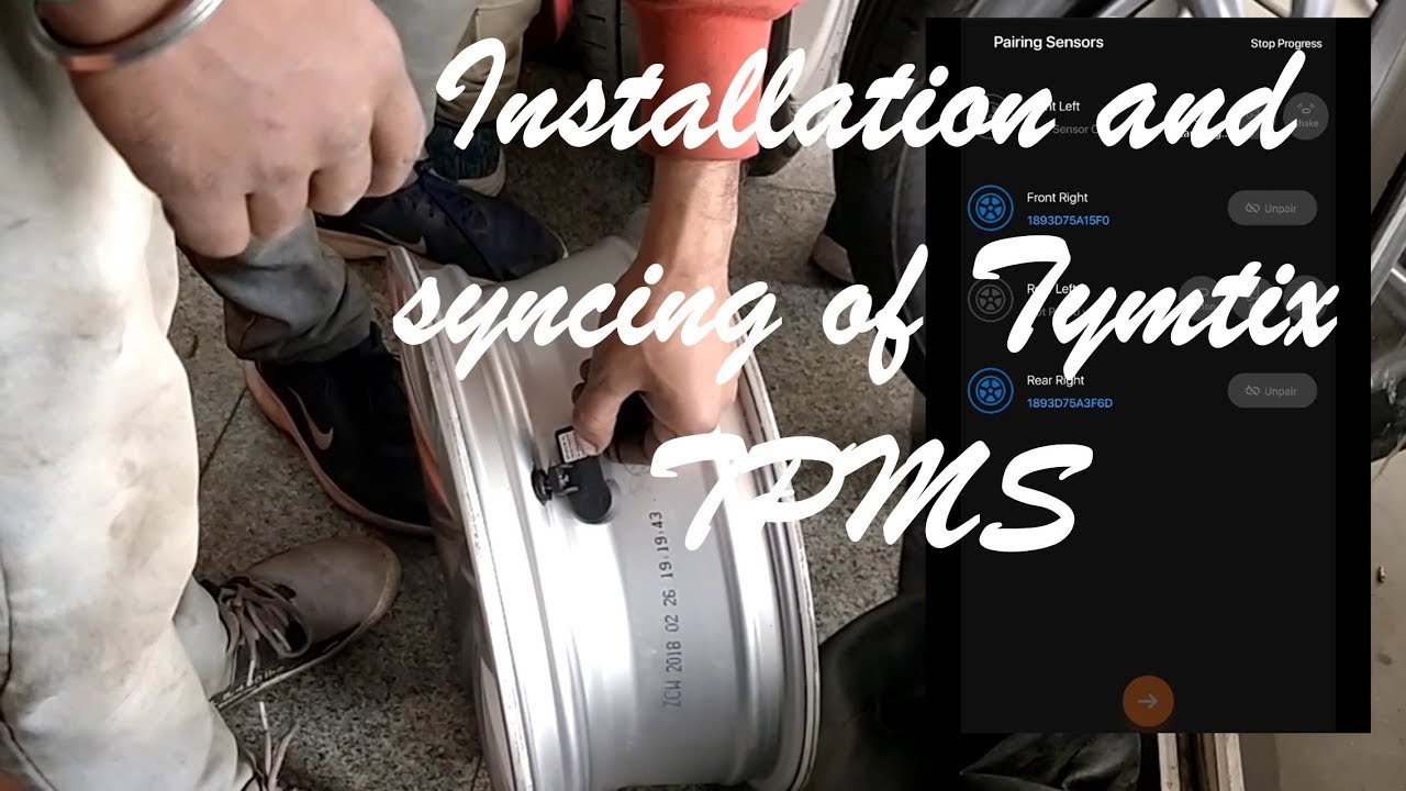 Installing Tymtix Sensairy Tyre Pressure Monitoring System - YouTube