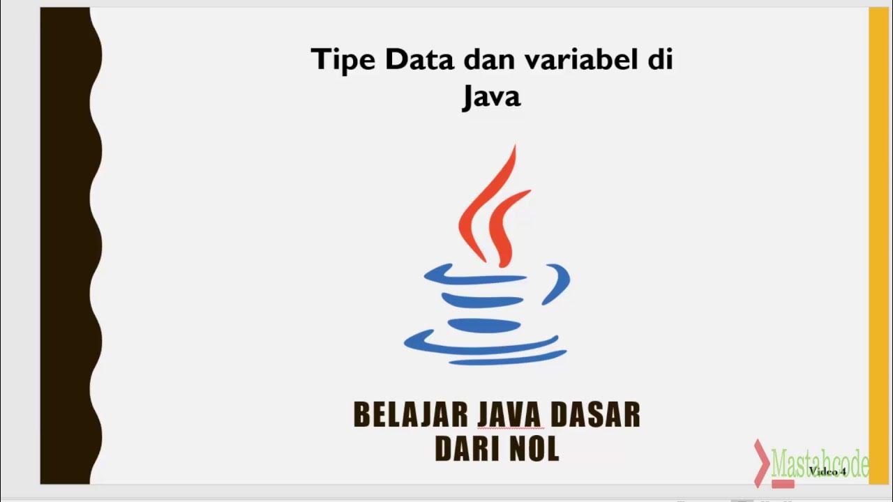 Tipe Data dan Variabel di Java - YouTube