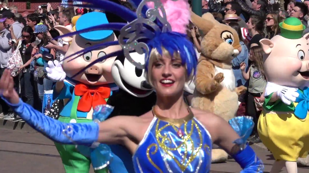 Most Disney Characters EVER in a Parade at the 25 Party at Disneyland ...