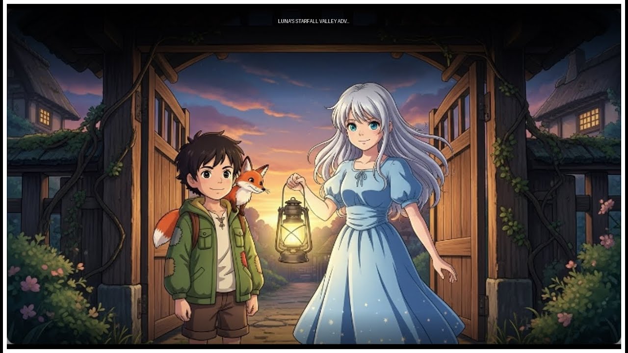 Luna's Starfall Valley Adventure | Ghibli Bedtime Story - YouTube