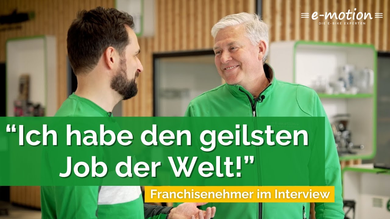 Träume erfüllen als e-motion Franchisenehmer 💚 | e-Bike Shopinhaber Ralf Hoffmann im Interview 🎤 ...