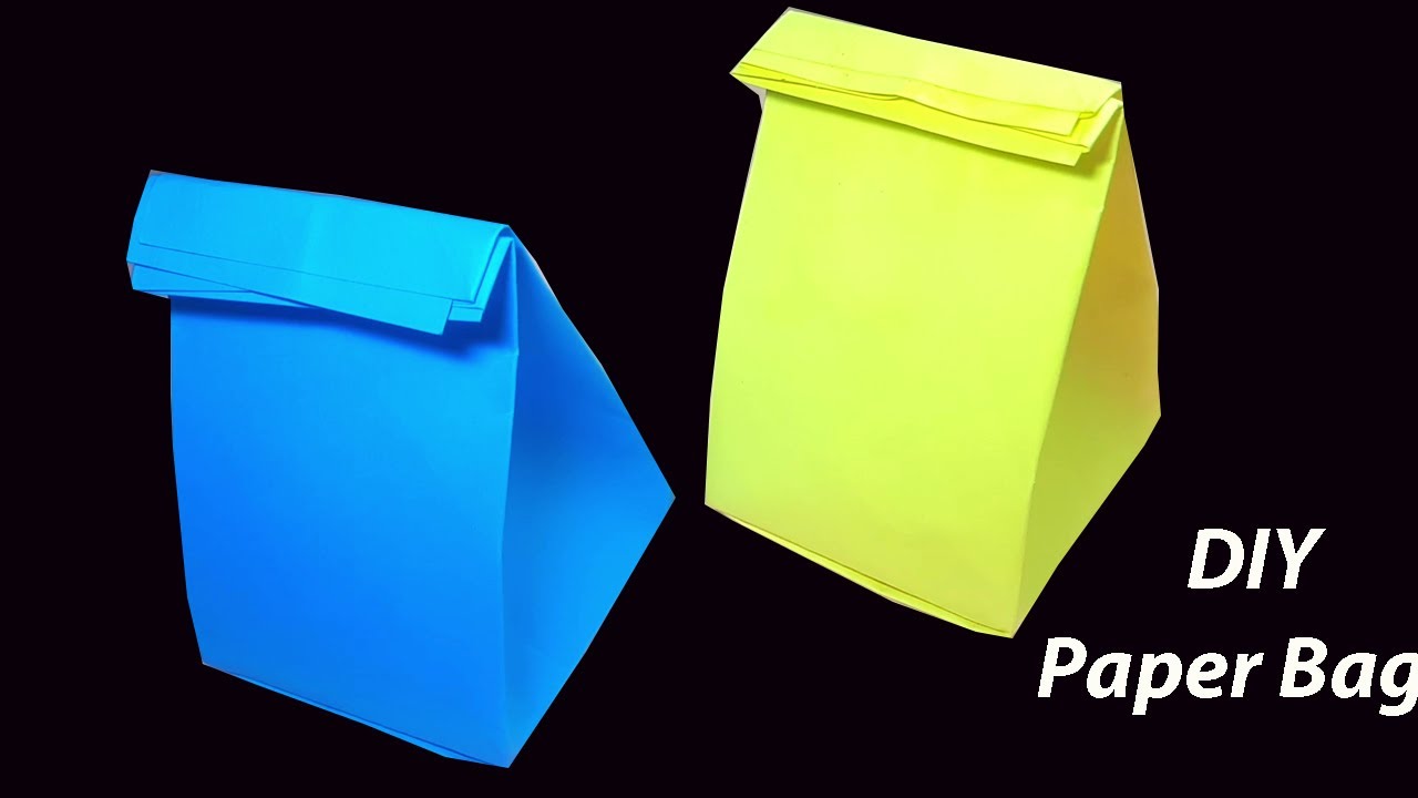 How to make a paper bag / Origami paper bag / DIY gift bag / Paper ...