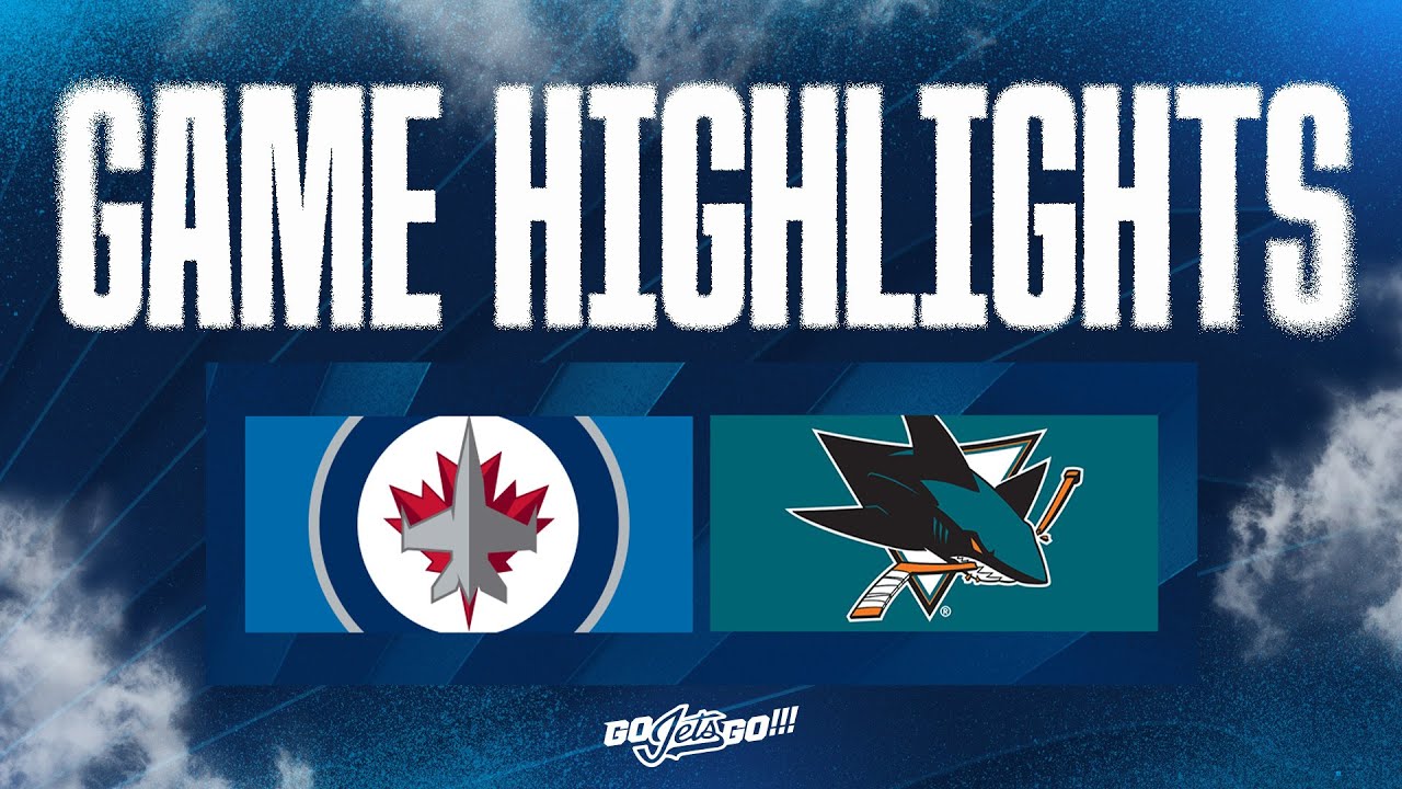 Winnipeg Jets vs. San Jose Sharks - Game Highlights - YouTube