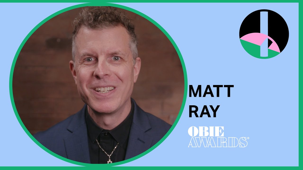 66th Obie Awards: Matt Ray Acceptance Speech - YouTube