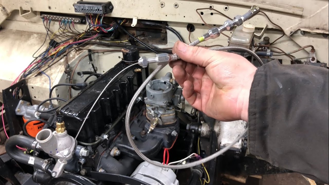 Throttle cable conversion Land Rover Series 2A Scotty adapter swap ...