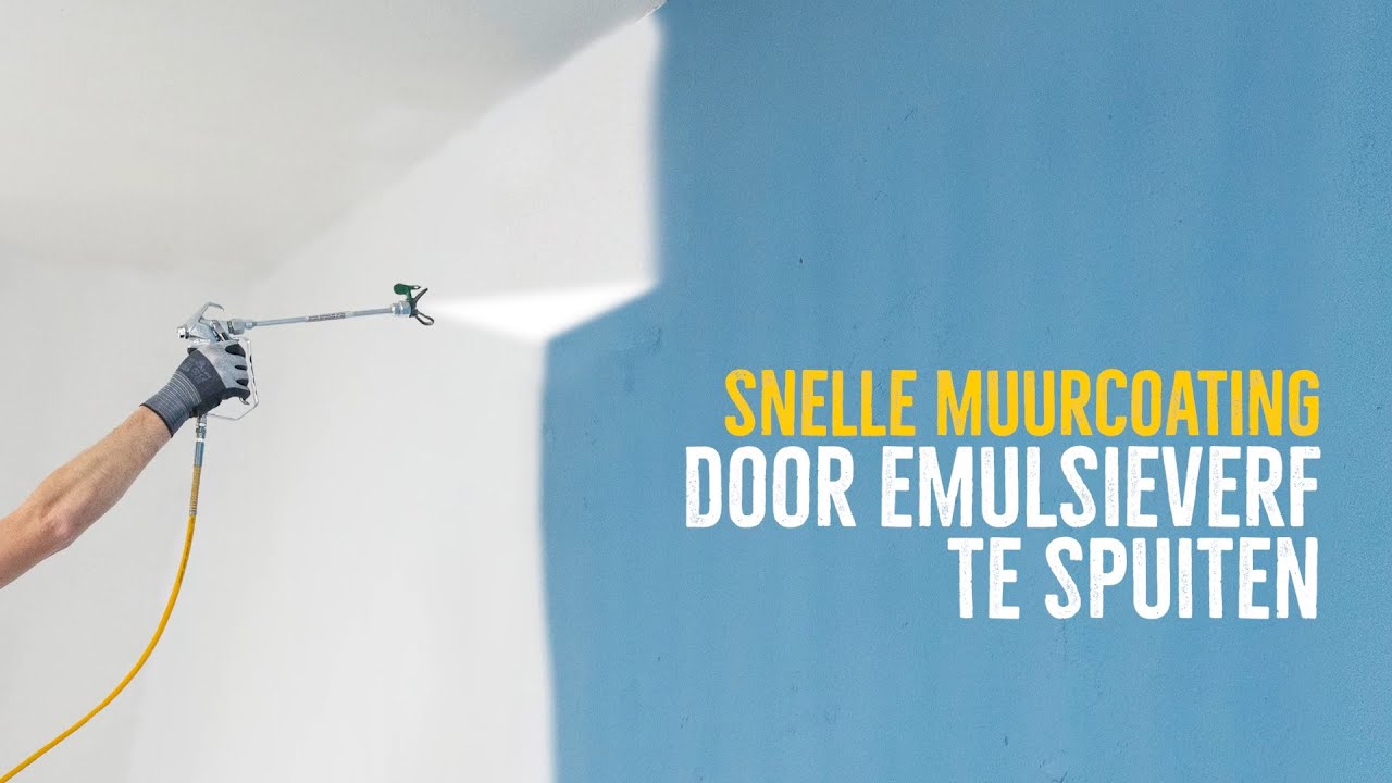 Dispersieverf spuiten: Coaten van binnenmuren met WAGNER-spuitapparaten ...