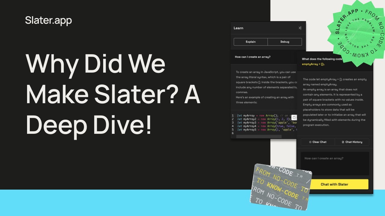 Slater Sessions - Why did we make Slater? - YouTube