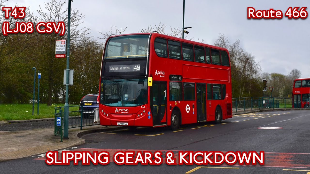 SLIPPING GEARS & KICKDOWN | Arriva London ADL Enviro400 Trident | T43 ...