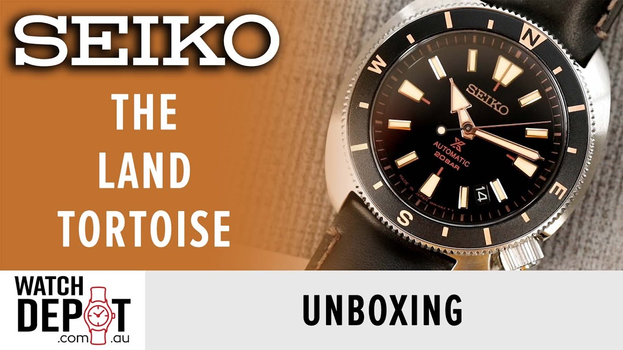 THE LAND TORTOISE | Seiko Prospex SRPG17J Unboxing & Review - YouTube