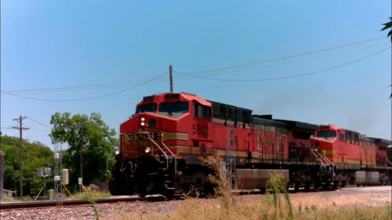 BNSF WB Coal Train in Copperas Cove. 2 DPU Pushers. - YouTube