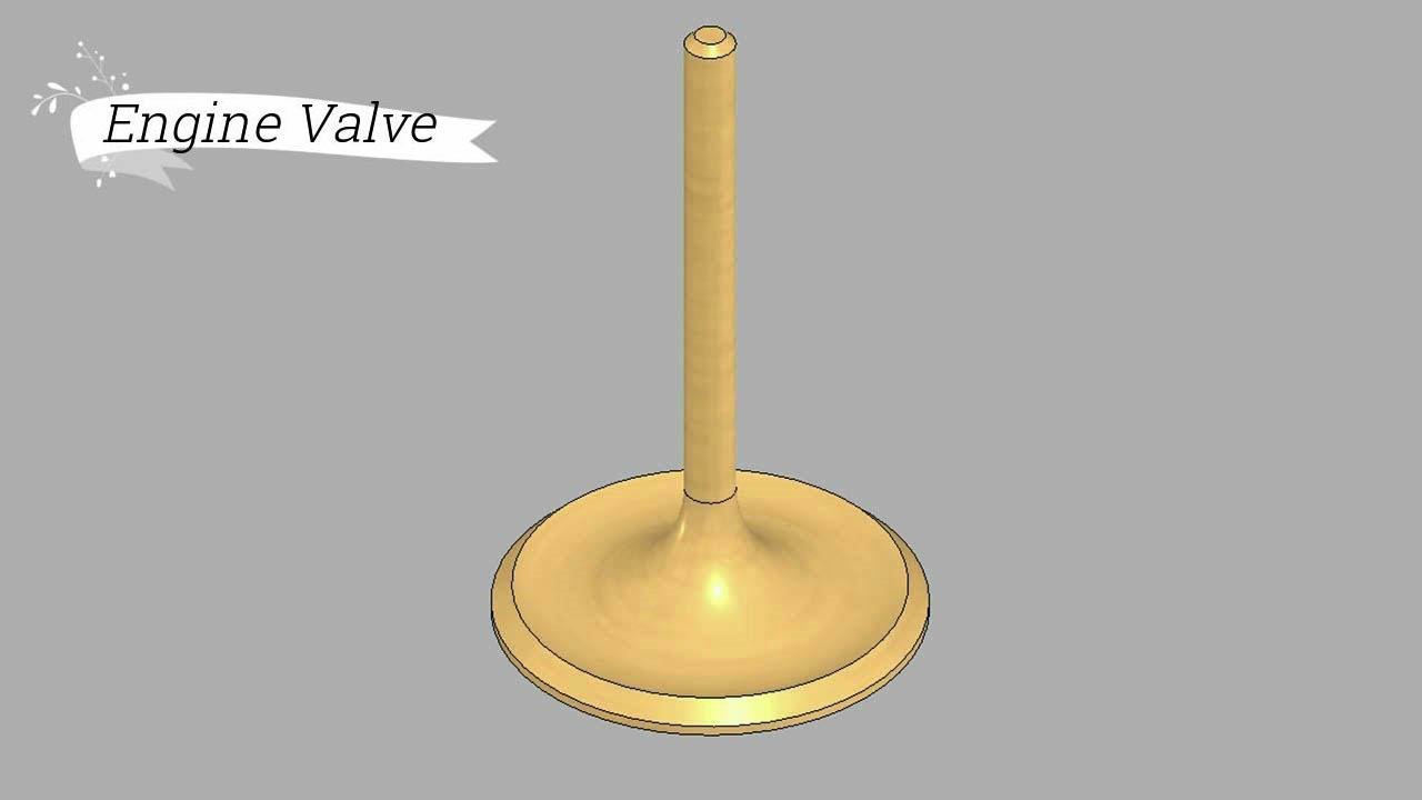 Engine Valve || Autodesk Inventor Tutorial - YouTube