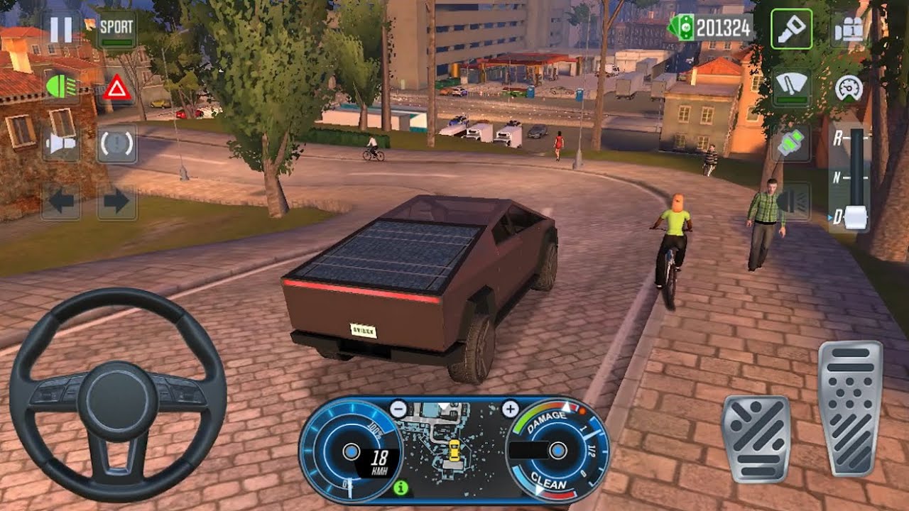 Taxi Sim 2023 🚖🔥 TESLA CYBER TRUCK ON UBER DRIVING - Car Games 3D ...