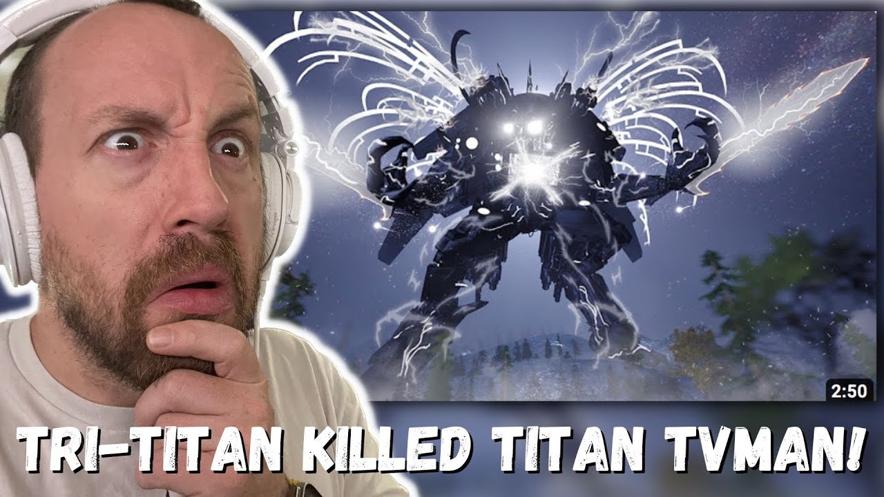 TRI-TITAN KILLED TITAN TVMAN! the skibidi wars 94 (FAN MADE) REACTION ...