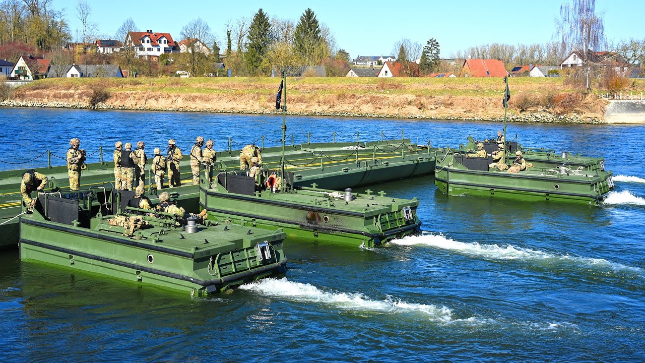 Insane Technology Helps 70-Ton Tank Cross the River in Seconds! - YouTube