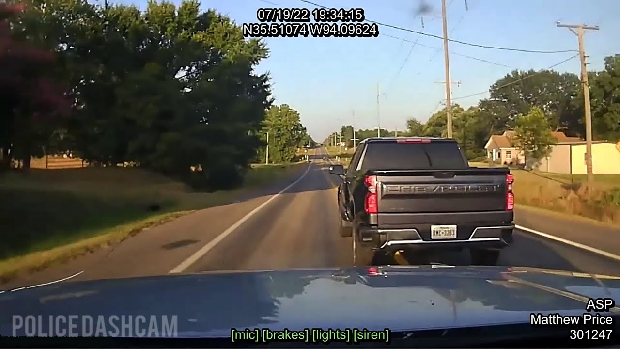 ASP Police Chase Ends With Pit Maneuver (Dashcam) - YouTube