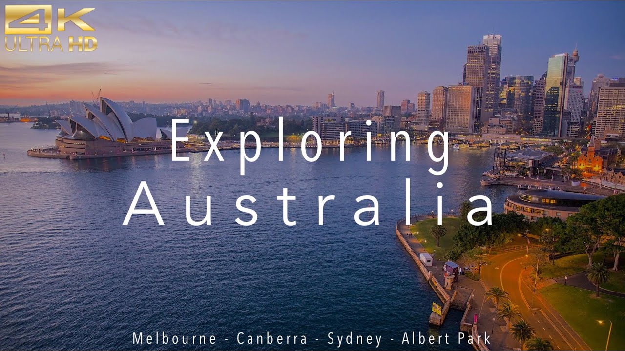 Exploring Australia 4k (Ultra HD)⎜Relaxing Music⎜Earth from Above ...
