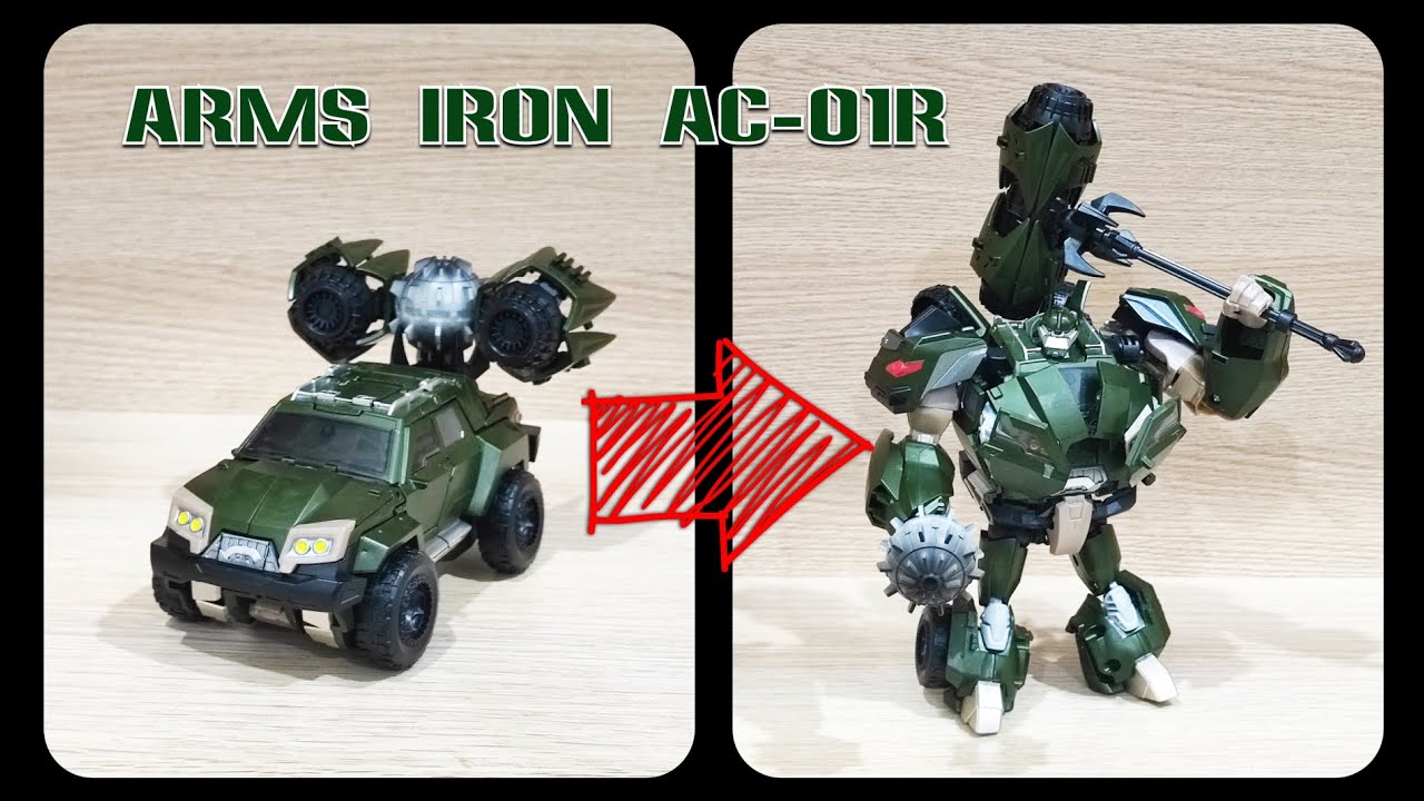 วิธีแปลงร่างรถ เป็นหุ่นยนต์ ARMS IRON AC-01R Transformer - YouTube