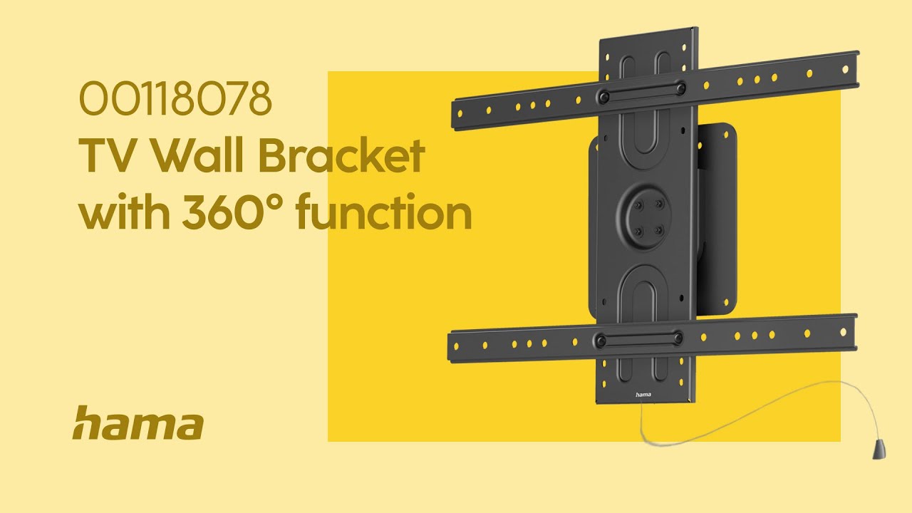 Hama TV Wall Bracket with 360° function - YouTube