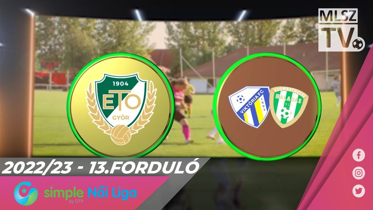 ETO FC Győr - Haladás Viktória | 5-0 | Simple Női Liga | 13. forduló ...