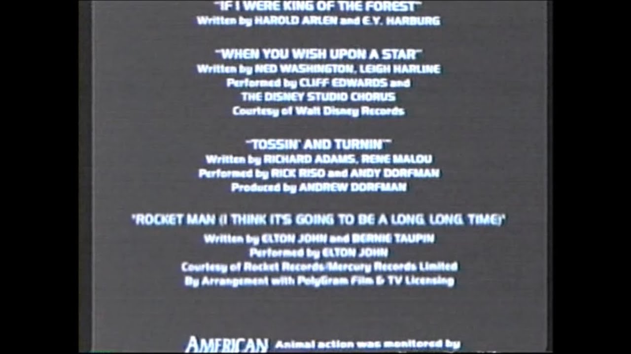 RocketMan (1997) End Credits (Disney Channel 2003) - YouTube