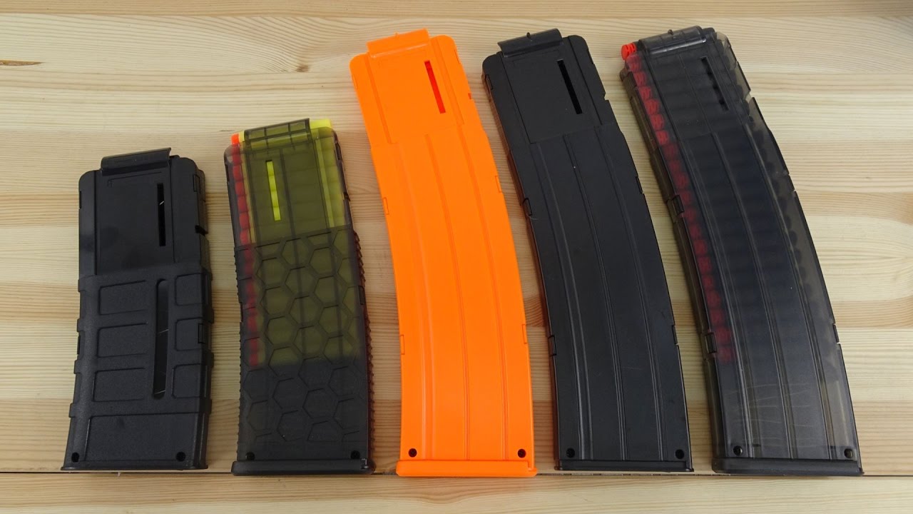 WORKER MAGAZINE + SCHULTERSTÜTZEN FÜR NERF BLASTER (z.B. Stryfe) - YouTube