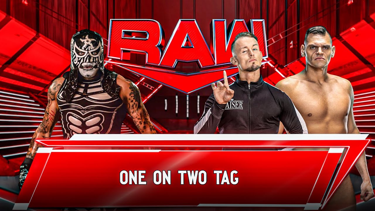Penta Vs Ludwig Kaiser & Gunther - 1on 2 Handicap Match At WWE Raw On ...
