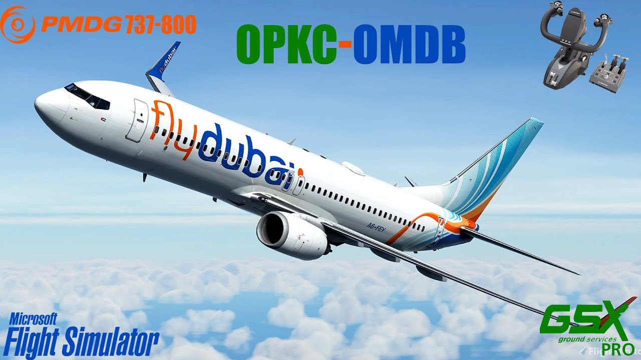 PMDG 737-800 | Vatsim | Real Life flydubai Ops | Karachi to Dubai |# ...