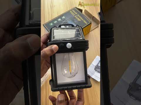 ☀️🌌💡 Solar Interaction Wall Lamp Unboxing | xf-8818 | bk-888 | Outdoor Solar Light #shorts