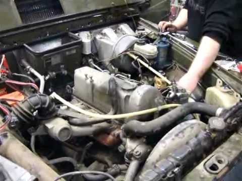 OM616 in 1979 Mercedes-Benz 240GD - first startup in ~10 years - YouTube