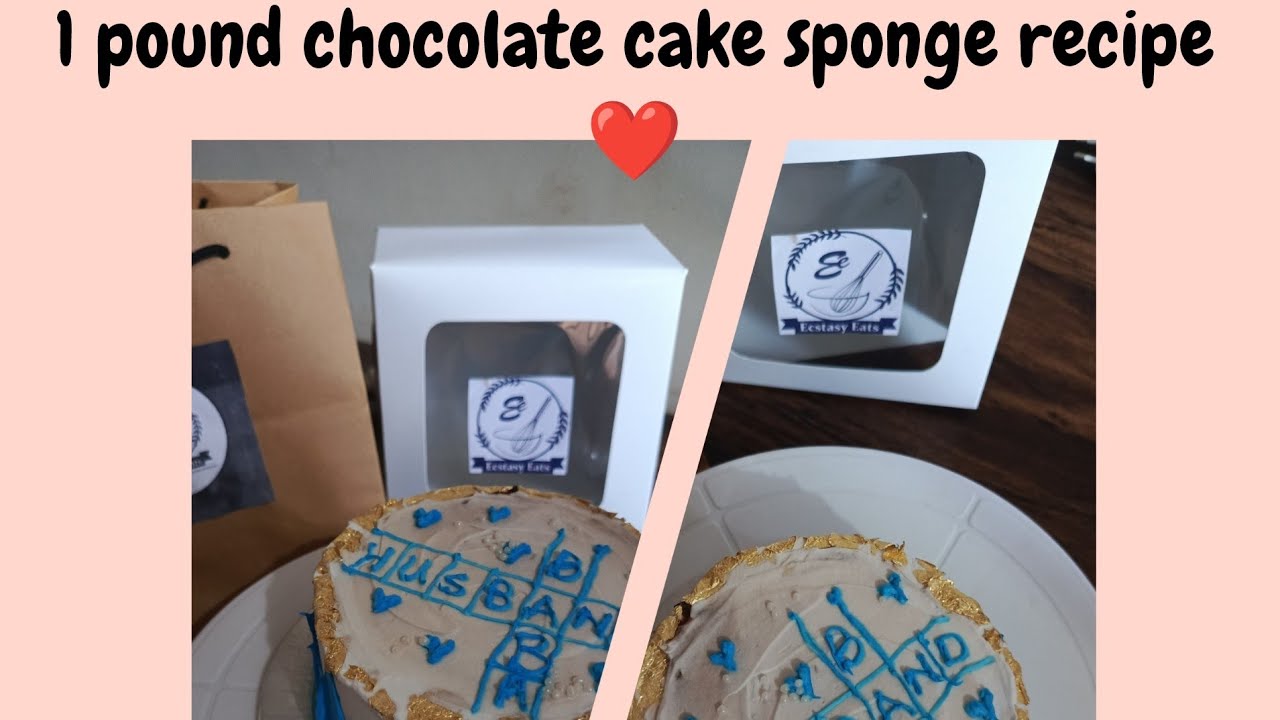 Delicious 1-Pound Chocolate Cake | Simple Sponge Recipe | Ecstasy Eats ...