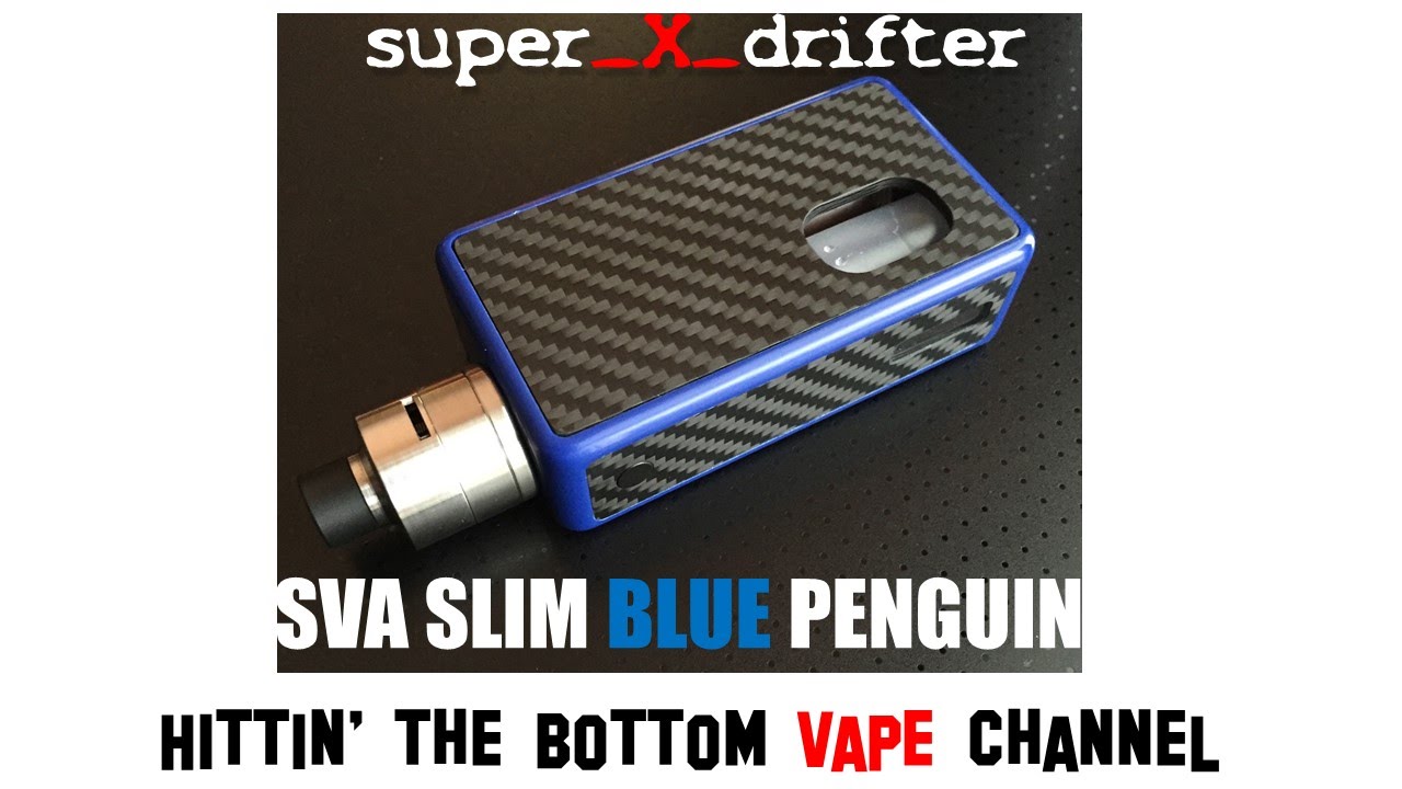 SVA Mods Penguin Slim Blue Mod Review SVA DNA 40 Blue Delrin & Carbon ...
