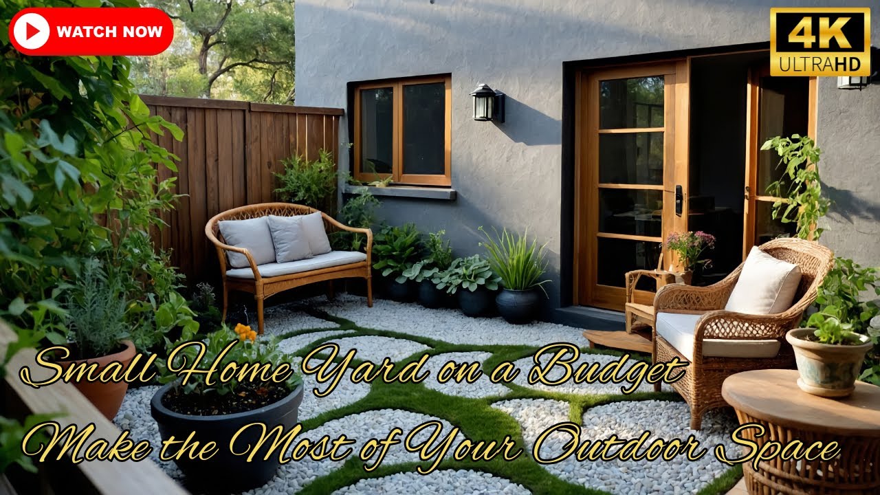Small Home Yard on a Budget Make the Most of Your Outdoor Space - YouTube