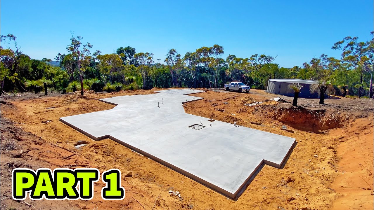 WE'RE BUILDING A HOUSE! Part 1: earthworks, concrete slab, landscaping ...