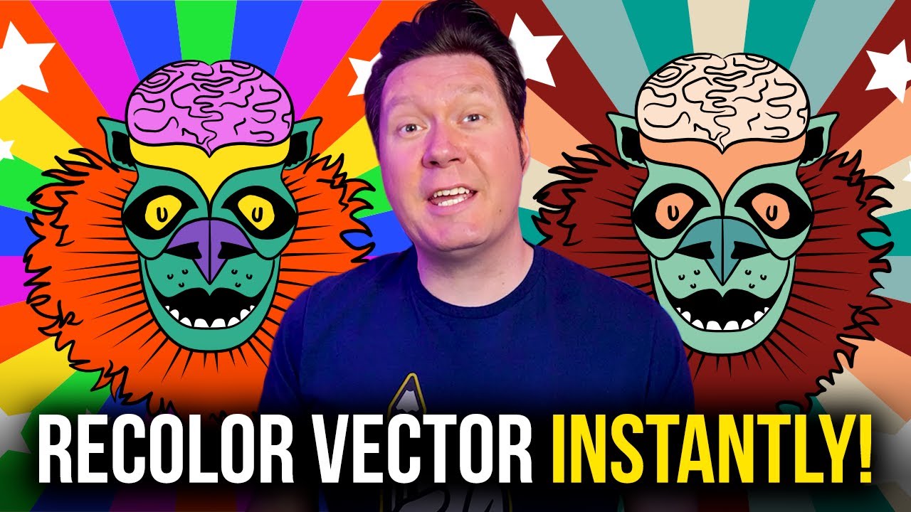 How to Instantly RECOLOR Vector Art with Adobe Firefly - YouTube