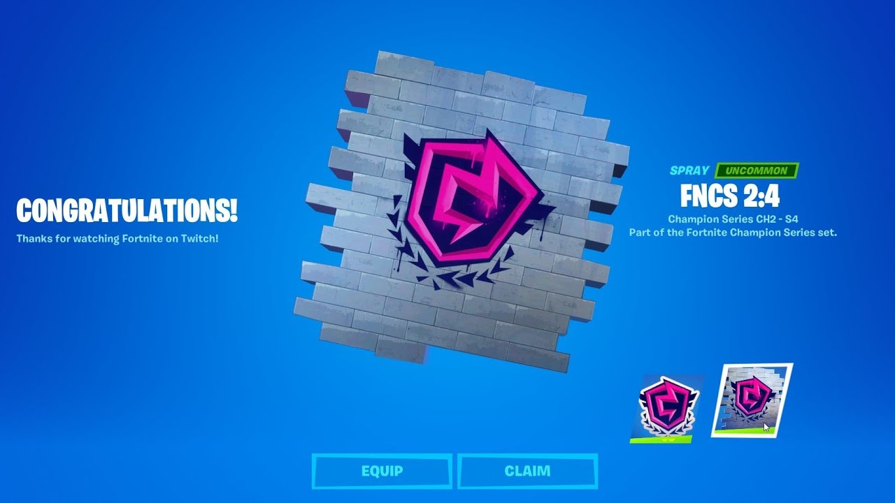 How to Get Fortnite TWITCH DROPS (FNCS FREE REWARDS!) - YouTube