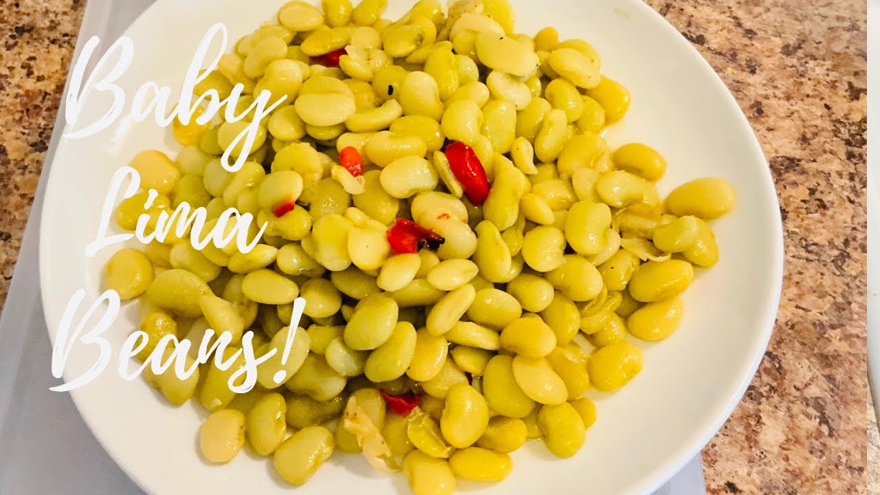 How To Season Baby Lima Beans | Meatless| Great Side Dish! - YouTube
