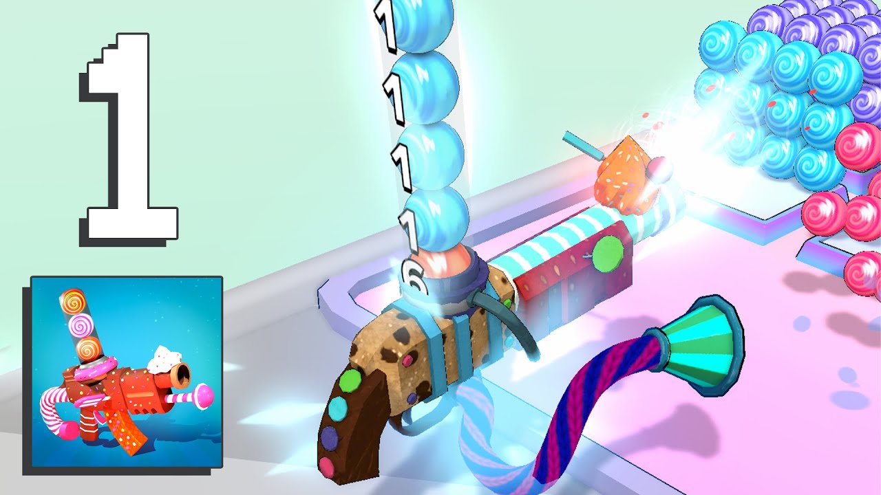 Candy Gun - Gameplay Walkthrough [Android, iOS Game] - YouTube