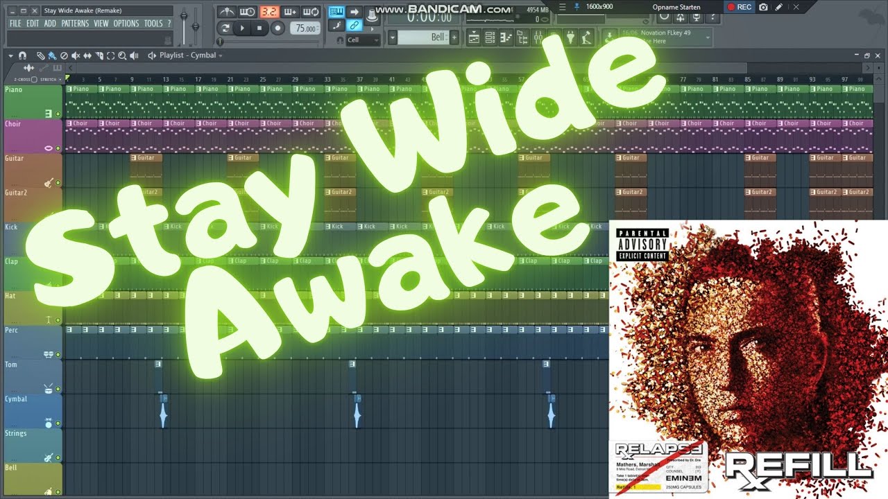 Eminem - Stay Wide Awake Instrumental [Remake On FL Studio] - YouTube