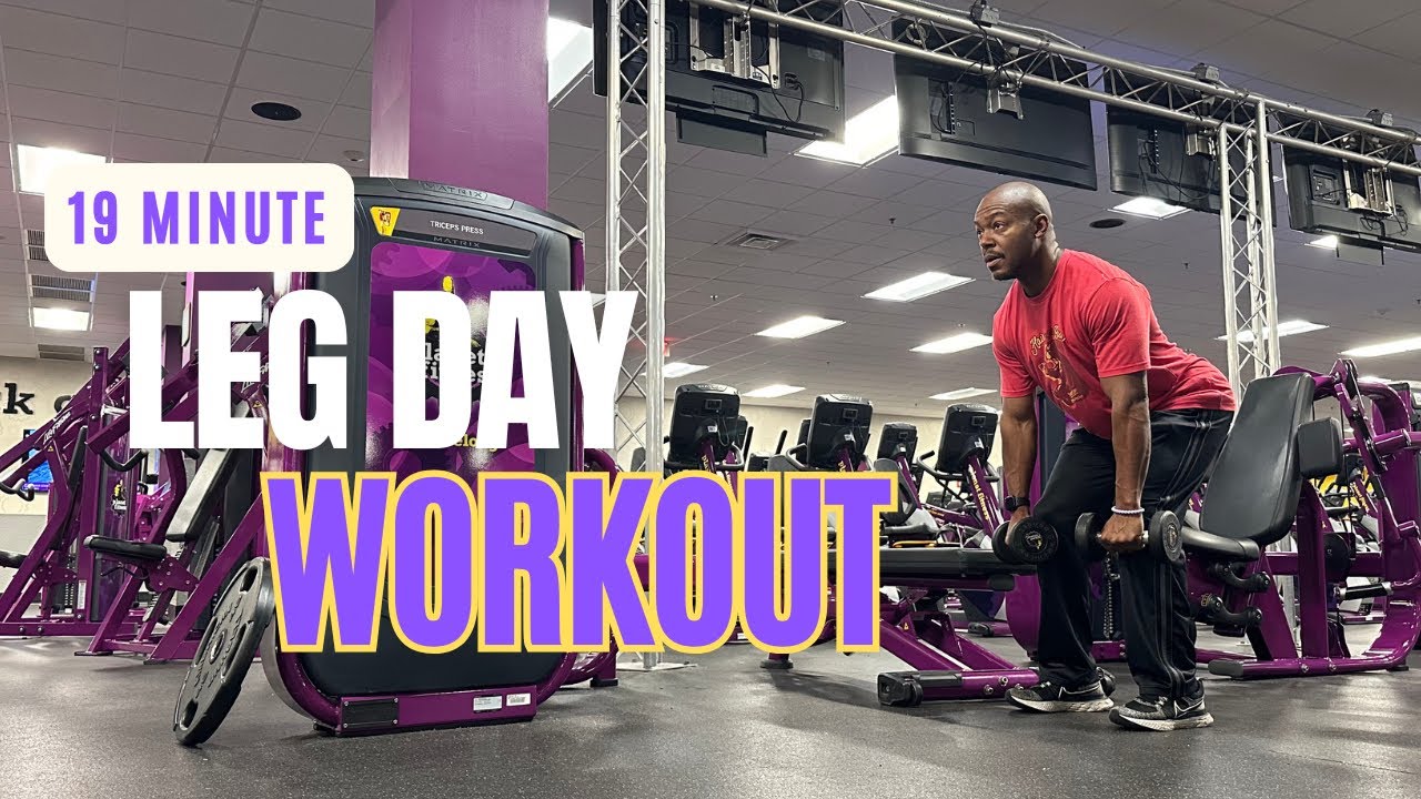 19 Min CRAZY Leg Day Workout at Planet Fitness I Follow Along Workout ...