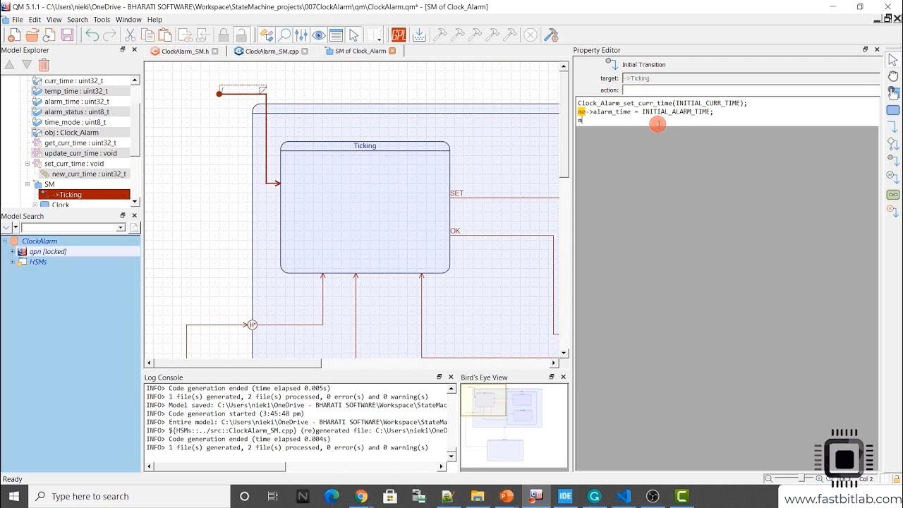 Lecture 5 : Adding code for the State Machine - YouTube