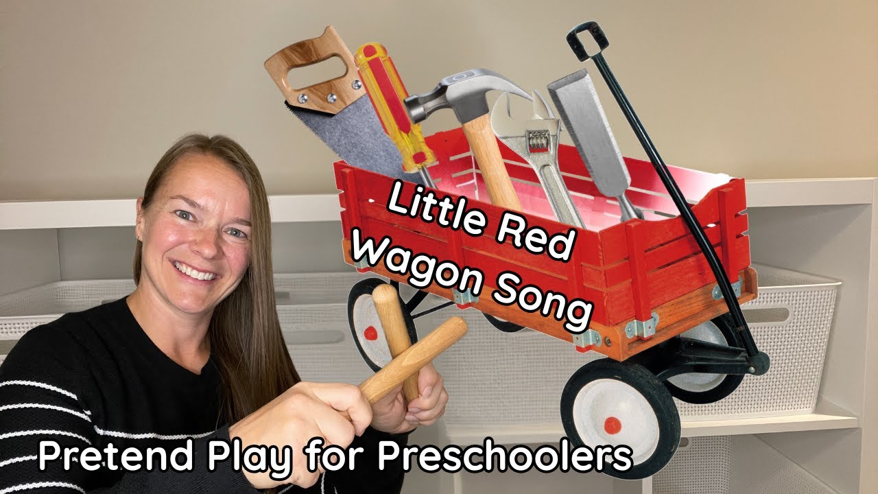 Bumping Up and Down in My Little Red Wagon | Rhythm Sticks Song for ...