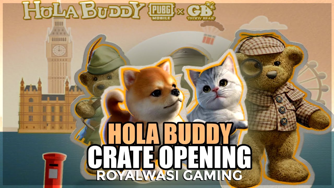 Hola Buddy GB Teddy Bear Kitten & Shiba 🔥$5000 UC | PUBG MOBILE - YouTube