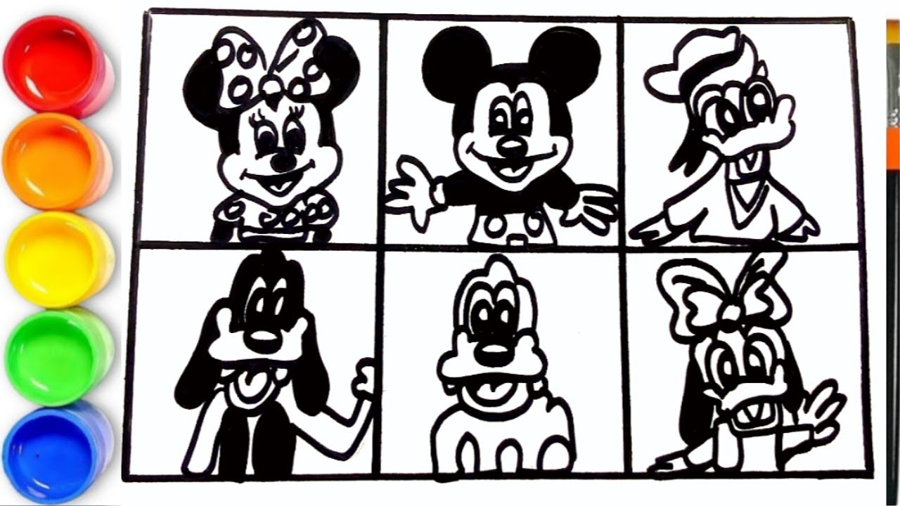 How to draw Mickey Mouse Clubhouse Characters | Drawing For Kids - YouTube