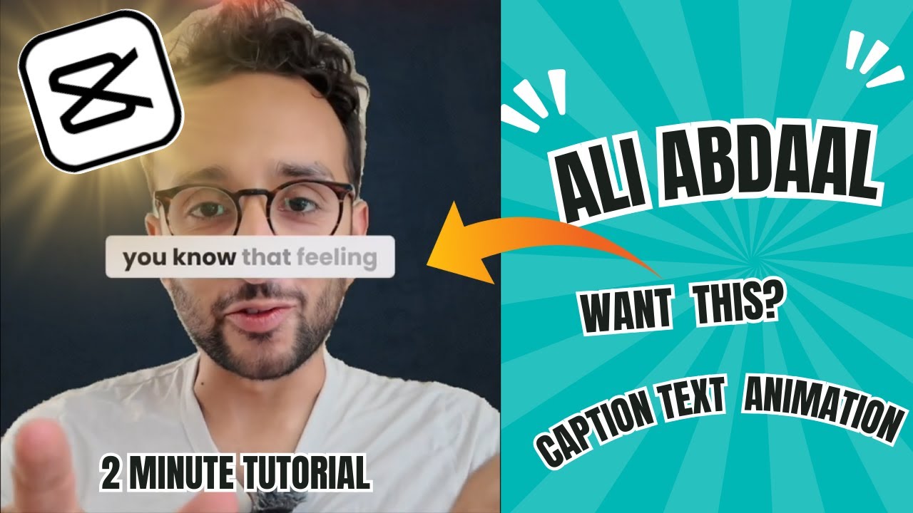 Ali Abdaal Text font Caption under 2 mins! || QUICK AND EASY - YouTube