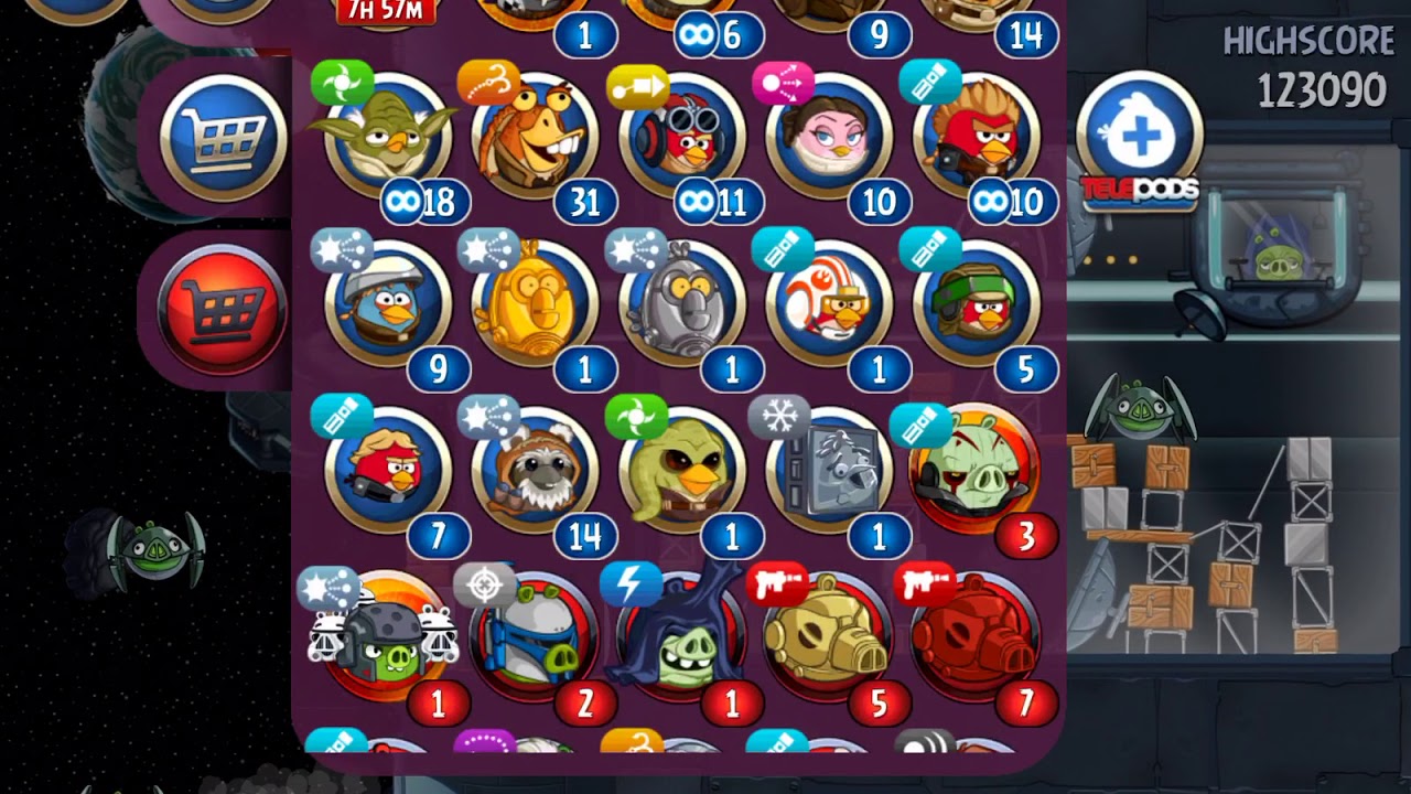 Angry Birds Star Wars II Level B3-20 One Shot With Hera! - YouTube