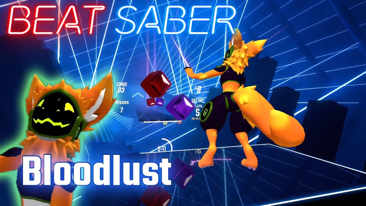 Geoxor - Bloodlust (Protogen Beat Saber, Full Body Tracking) - YouTube