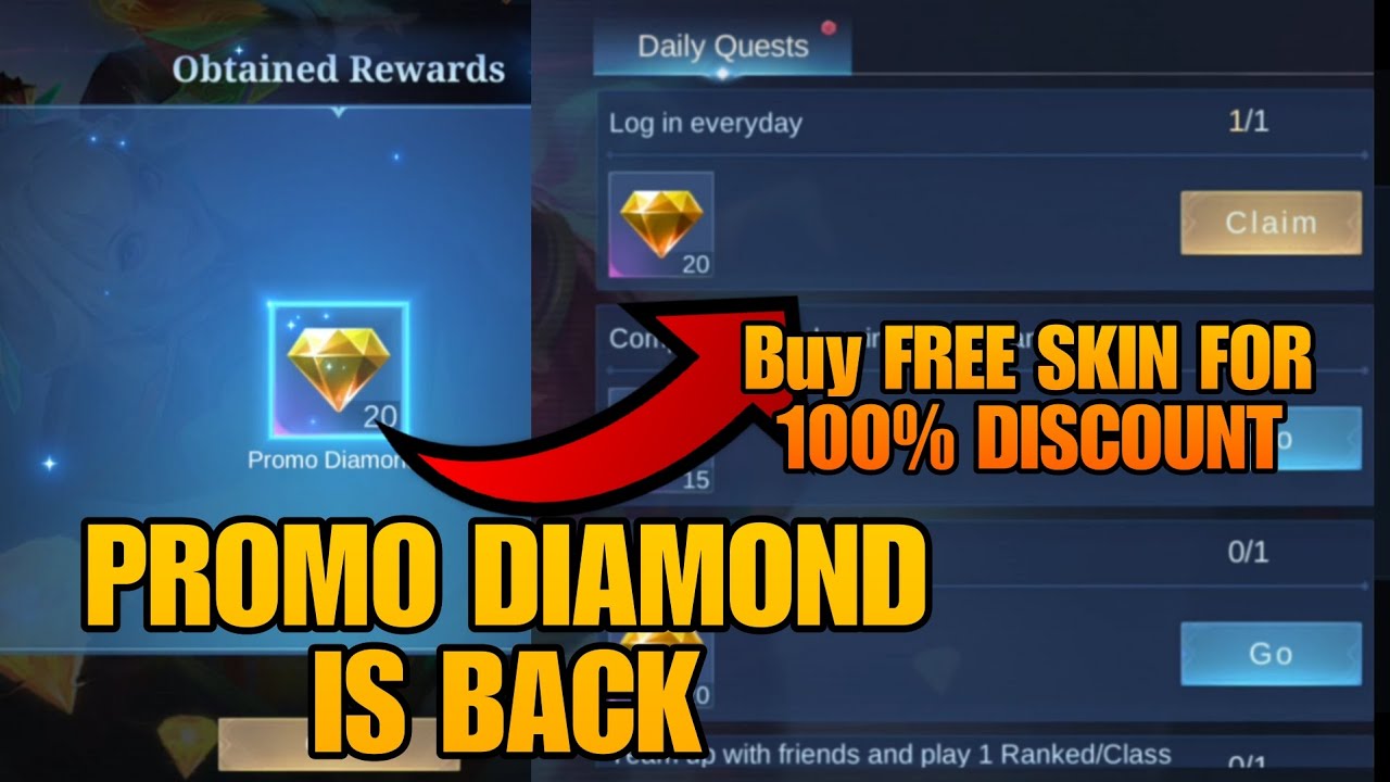 Promo Diamonds 2023 is BACK | 100% Free Skin | Release Date | ML UPDATE ...