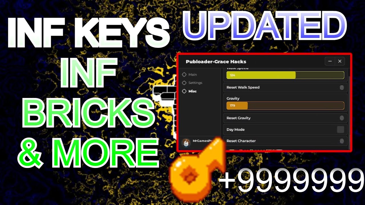 [UPD] ROBLOX GRACE SCRIPTS - INF KEYS INF BRICKS & MORE!!! - YouTube
