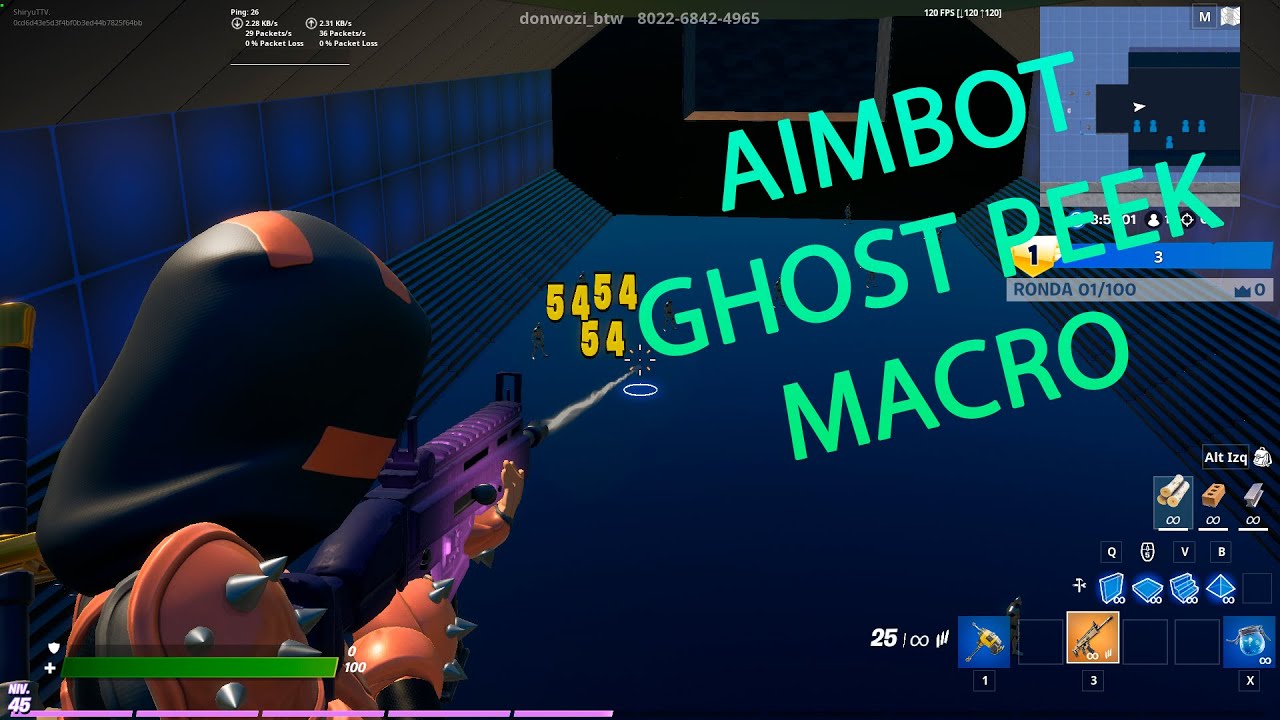 MACRO Ghost Peek mouse logitech (aim ) - YouTube