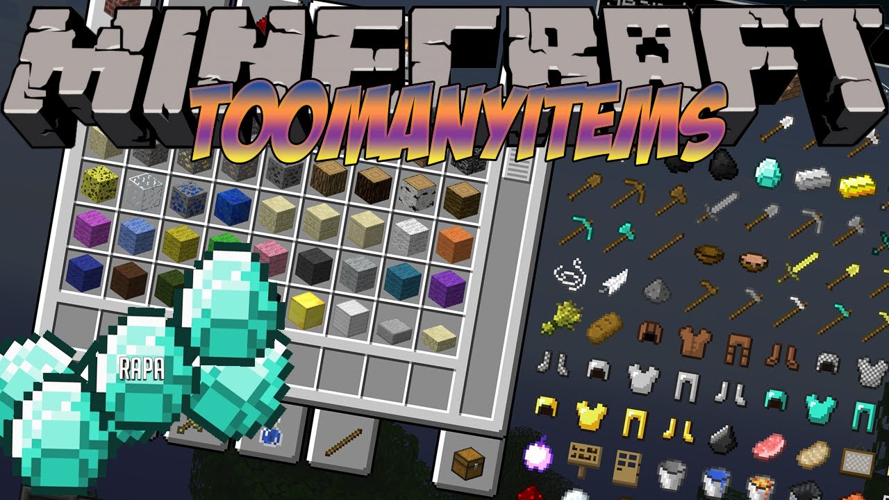 Minecraft Mods Showcase - TooManyItems Mod! (1.8) - 1.7.10 - 1.8.2 - 1. ...